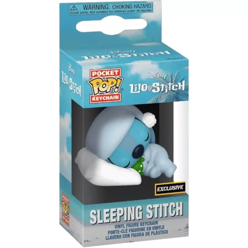 Sleeping Stitch Pocket Pop! Keychain