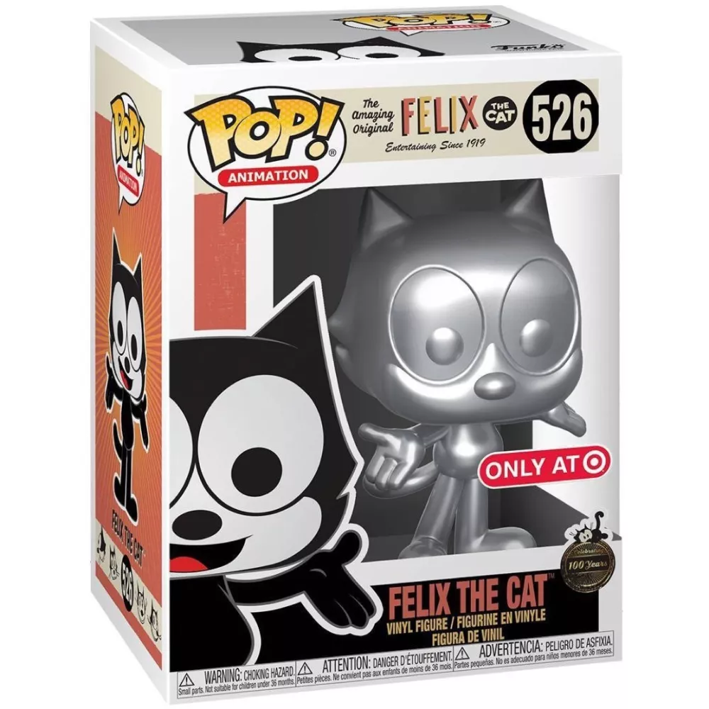 Felix the Cat #526 Silver Animation Vinyl Figure Funko Collectable