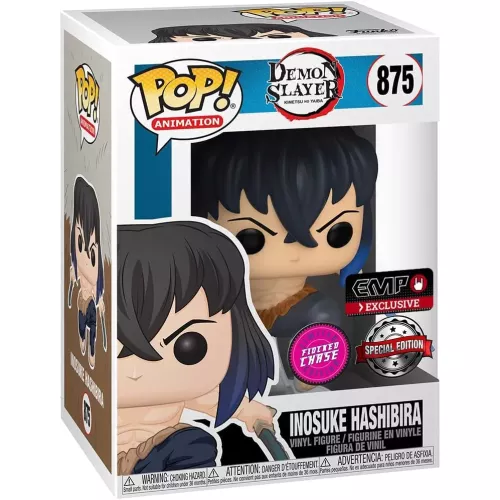 Funko Pop! Inosuke Hashibira #875 No Mask Chase Flocked