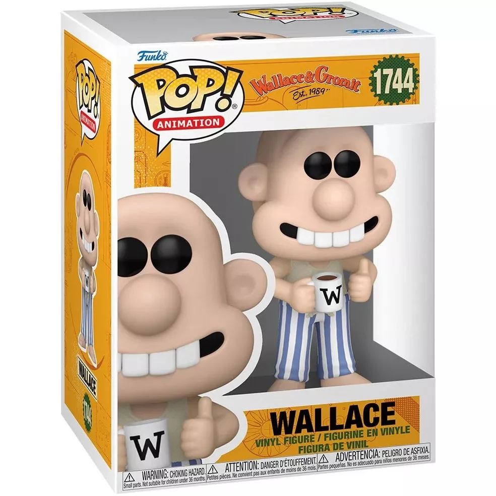 Funko Pop! Wallace #1744 Wallace & Gromit Est. 1989 Inch