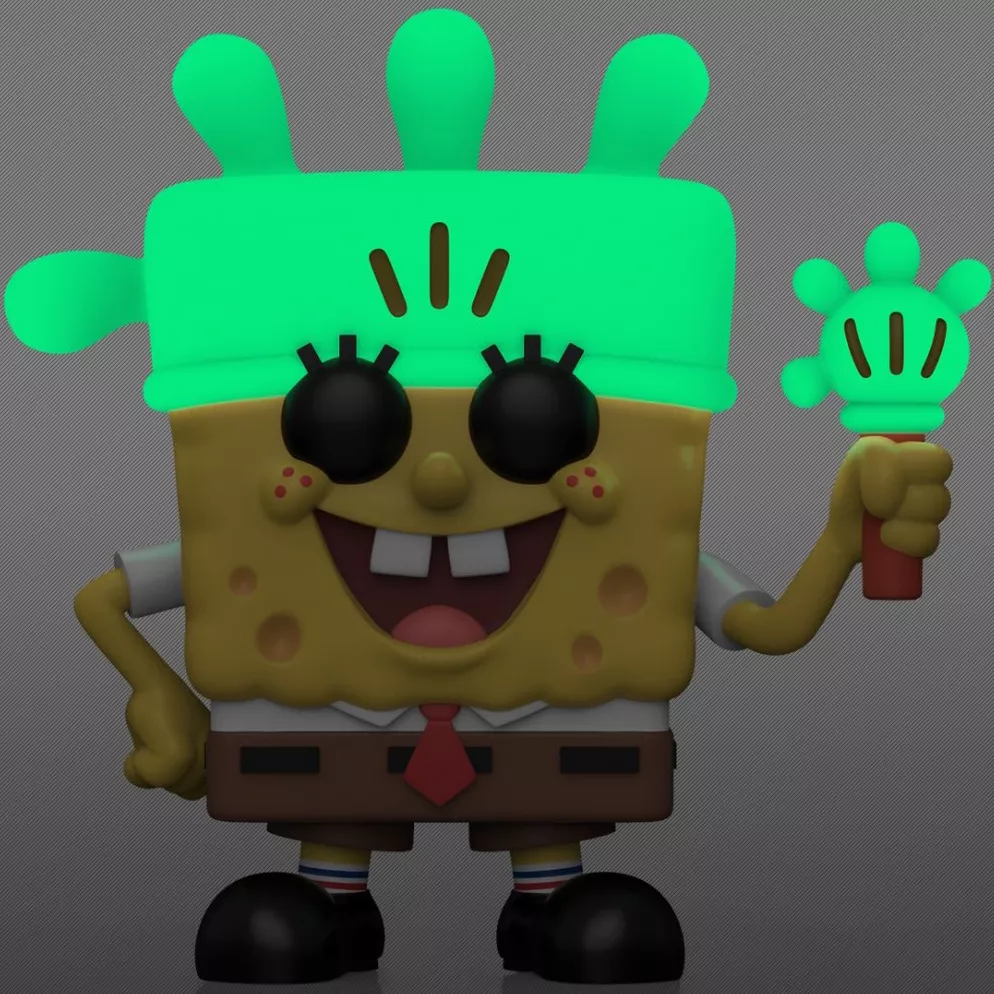 Funko Pop! Glove World SpongeBob 4 Pack Glows in the Dark