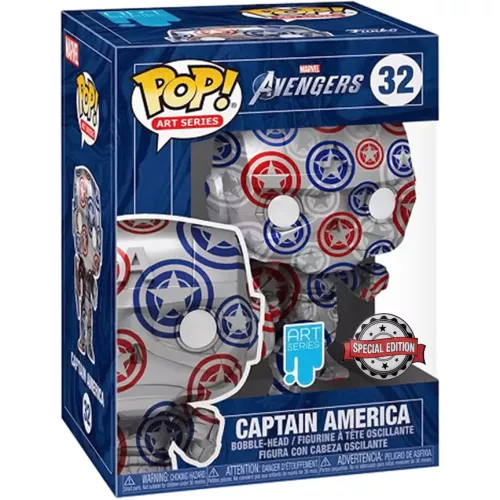 Funko Pop! Captain America #32 Marvel's Avengers Art Series