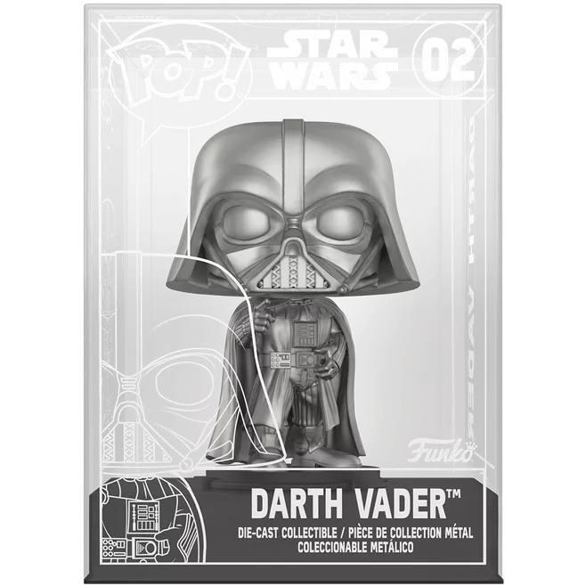 Darth Vader #02 Die-cast Chase Silver Star Wars Vinyl Figure