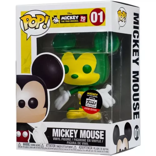 Funko Pop! Mickey Mouse #01 Green & Yellow Disney Mickey The True ...