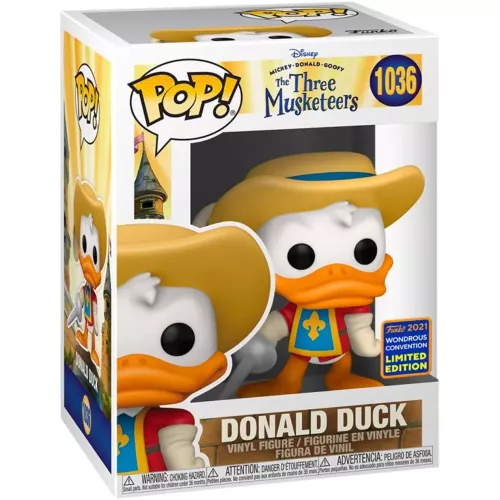 Funko Pop! Donald Duck #1036 Musketeer Disney Mickey Donald Goofy The ...
