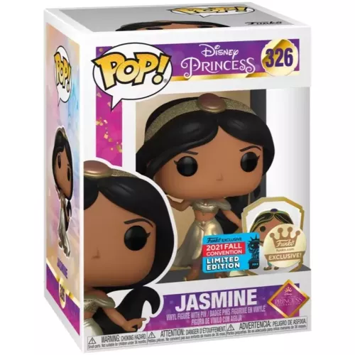 Funko Pop! Jasmine #326 Dancing with Pin Gold Disney Princess