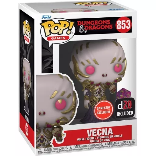 Funko Pop! Vecna #853 with D20 Metallic Dungeons & Dragons