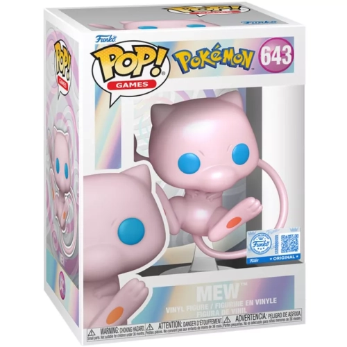 Funko Pop! Mew #643 Pearlescent Pokémon Games Vinyl Figure