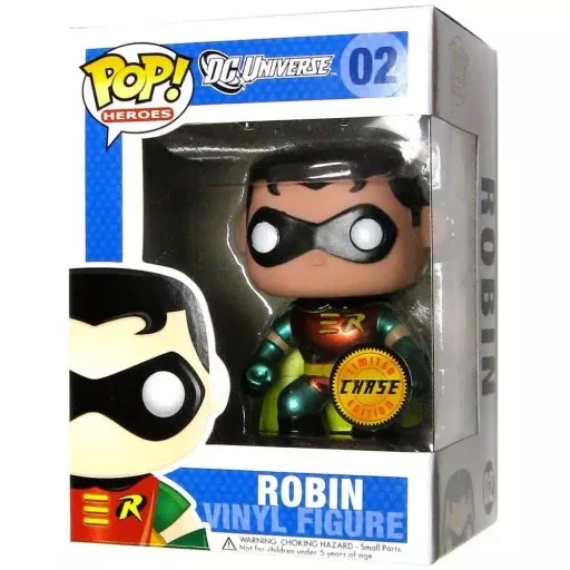 Funko Pop! Robin #02 Chase Metallic DC Universe Heroes