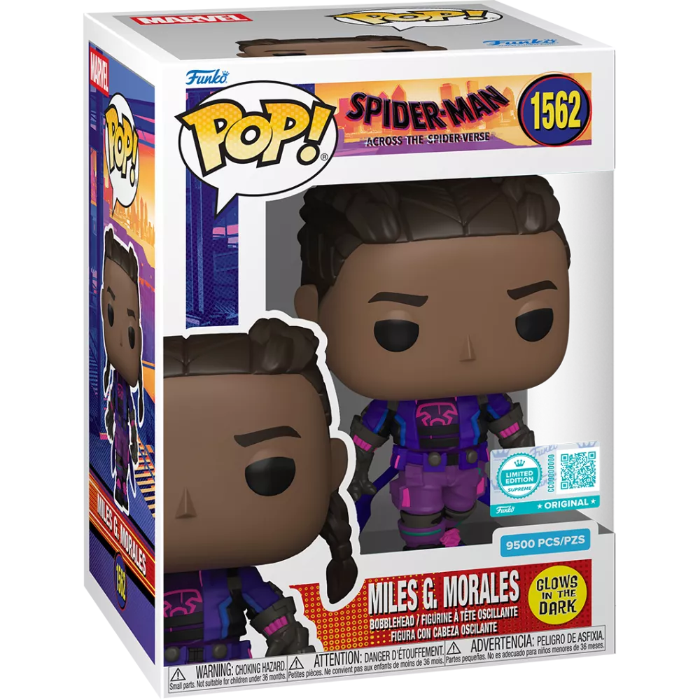 Funko Pop! Miles G Morales #1562 Glows in the Dark