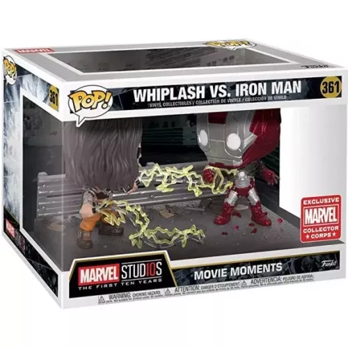 Funko Pop! Whiplash vs. Iron Man #361 Mark V Marvel Stud10s The First ...