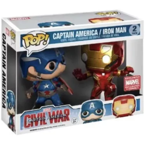 Funko Pop! Captain America 2 Pack Marvel Captain America Civil War