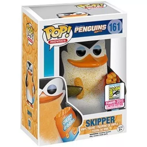 Funko Pop! Skipper #161 Cheesy Dreamworks Penguins of Madagascar