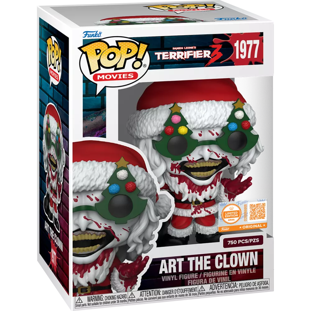 Funko Pop! Art the Clown #1977 in Santa Suit Bloody