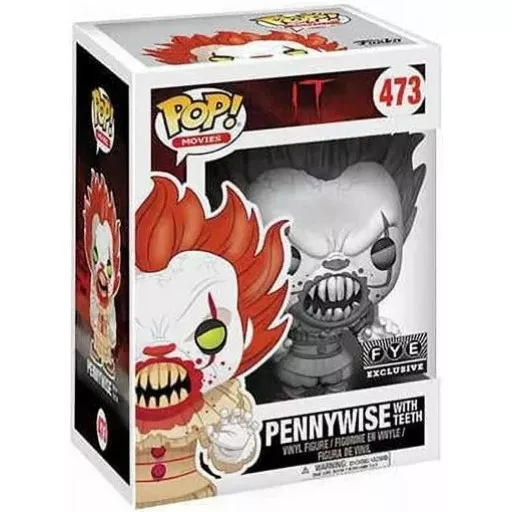 Funko Pop! Pennywise with Teeth #473 Black and White