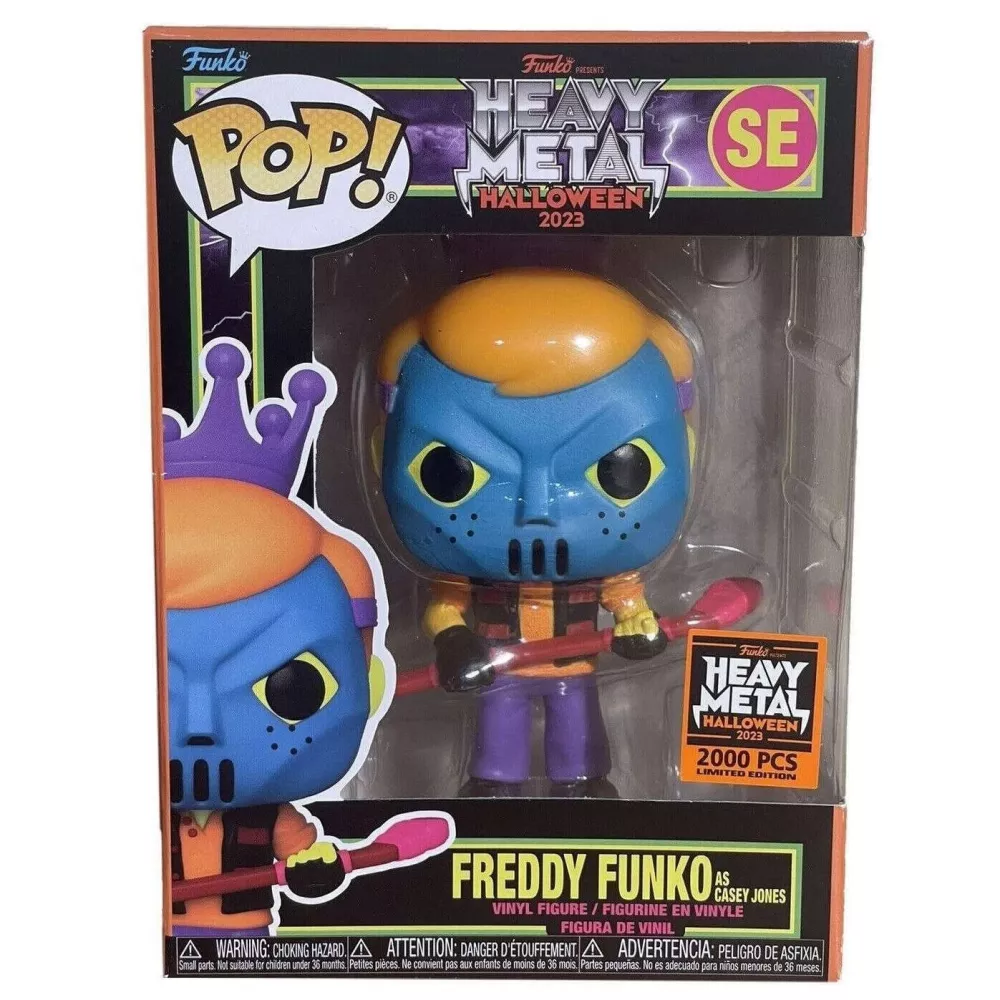 Funko Pop! Freddy Funko as Casey Jones SE Blacklight