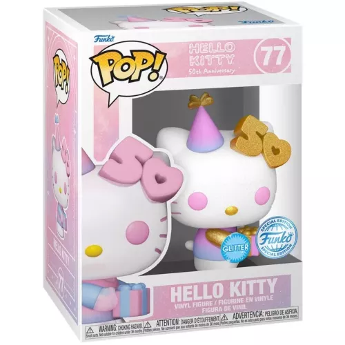 Funko Pop! Hello Kitty #77 Gift Glitter Hello Kitty 50th Anniversary