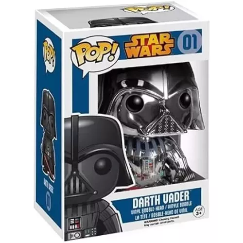Funko Pop! Darth Vader #01 Silver Chrome Star Wars