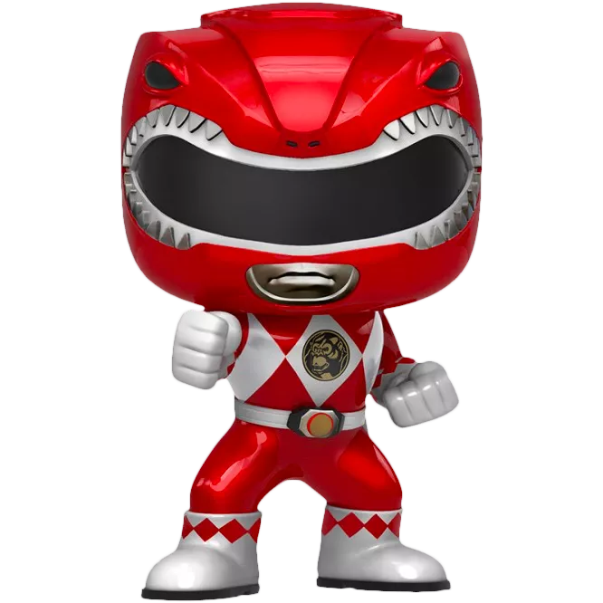 Red Ranger #406 Action Pose Metallic Mighty Morphin Power Rangers