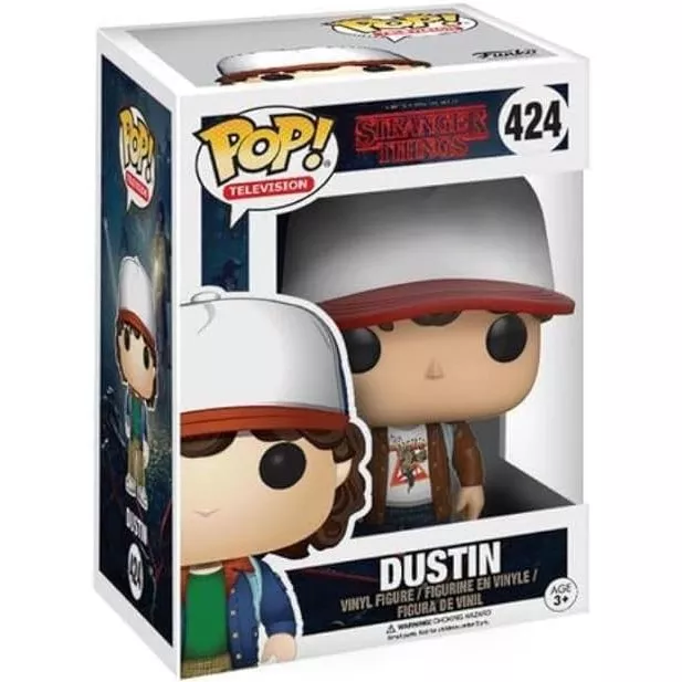Funko Pop! Dustin #424 Brown Jacket A Netflix Original Series Stranger ...